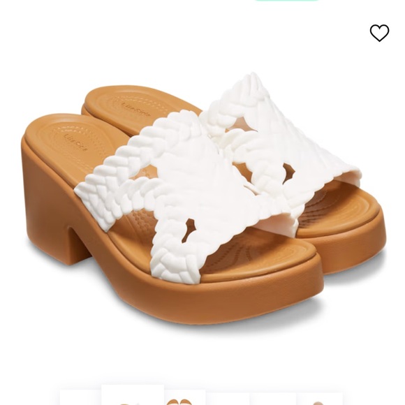 CROCS | Shoes | Brooklyn Woven Heel Color Chalk | Poshmark